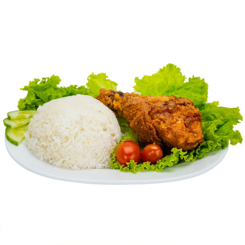 CƠM ĐÙI GÀ CHIÊN / Fried chicken thighs with Rice | Annata Beach Hotel